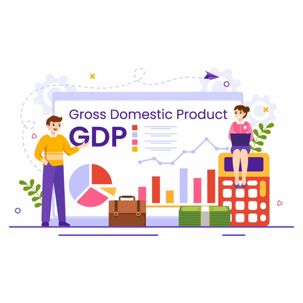 14 GDP or Gross Domestic Product Illustration - MasterBundles