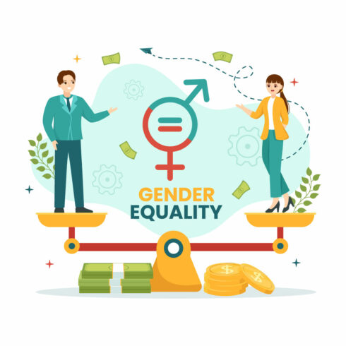 12 Gender Equality Vector Illustration - MasterBundles