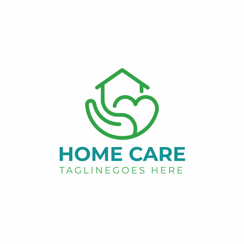 Home care logo design vector template illustration design - MasterBundles