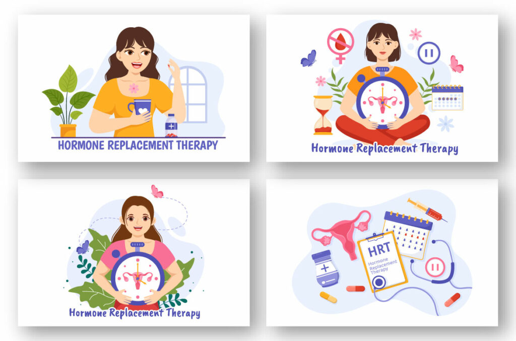 13 Hormone Replacement Therapy Illustration - MasterBundles