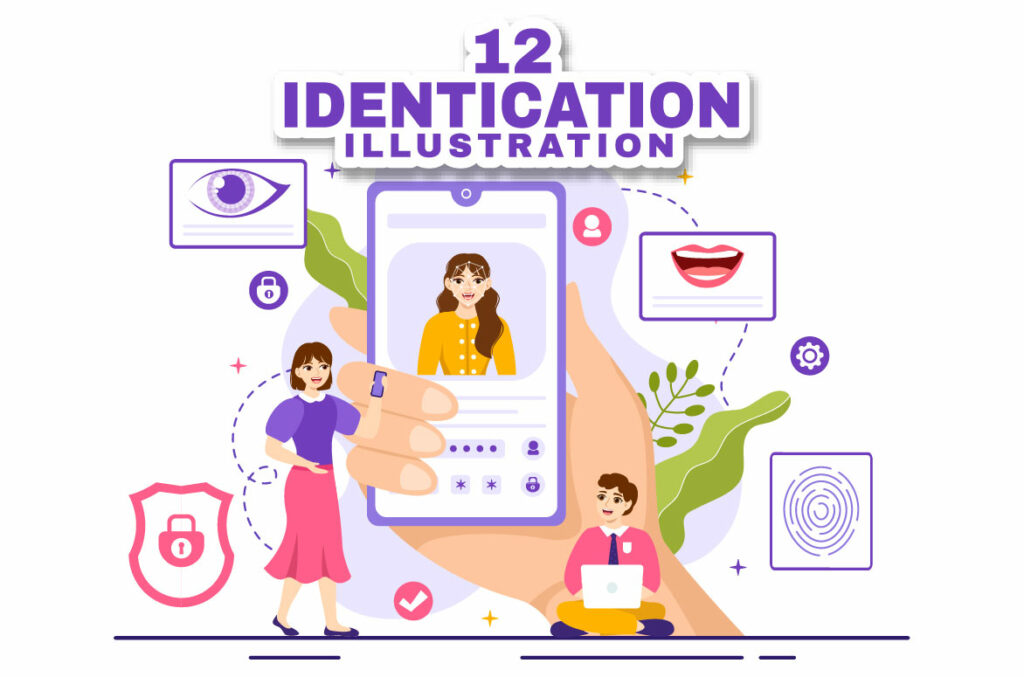12 Identification Card Illustration - MasterBundles