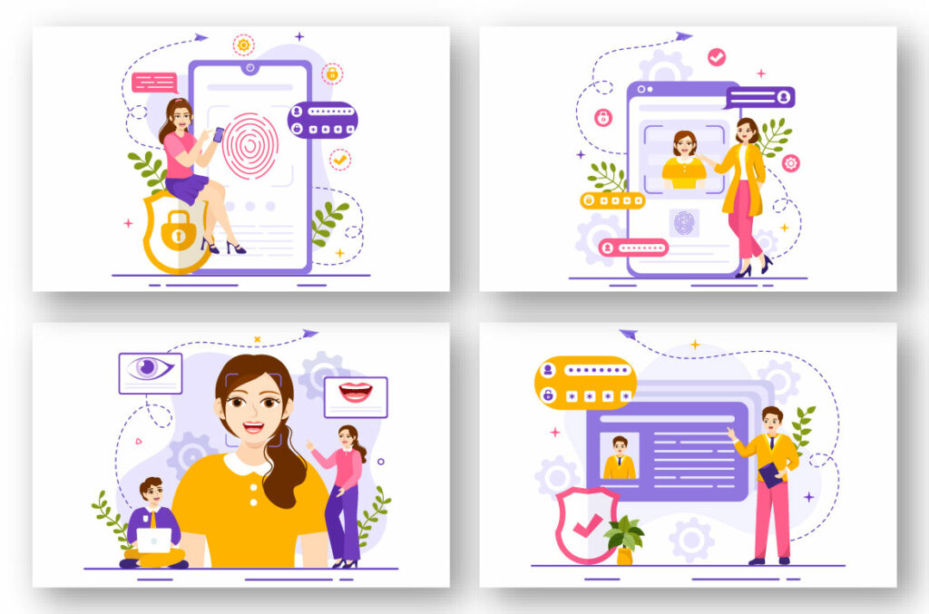 12 Identification Card Illustration - MasterBundles