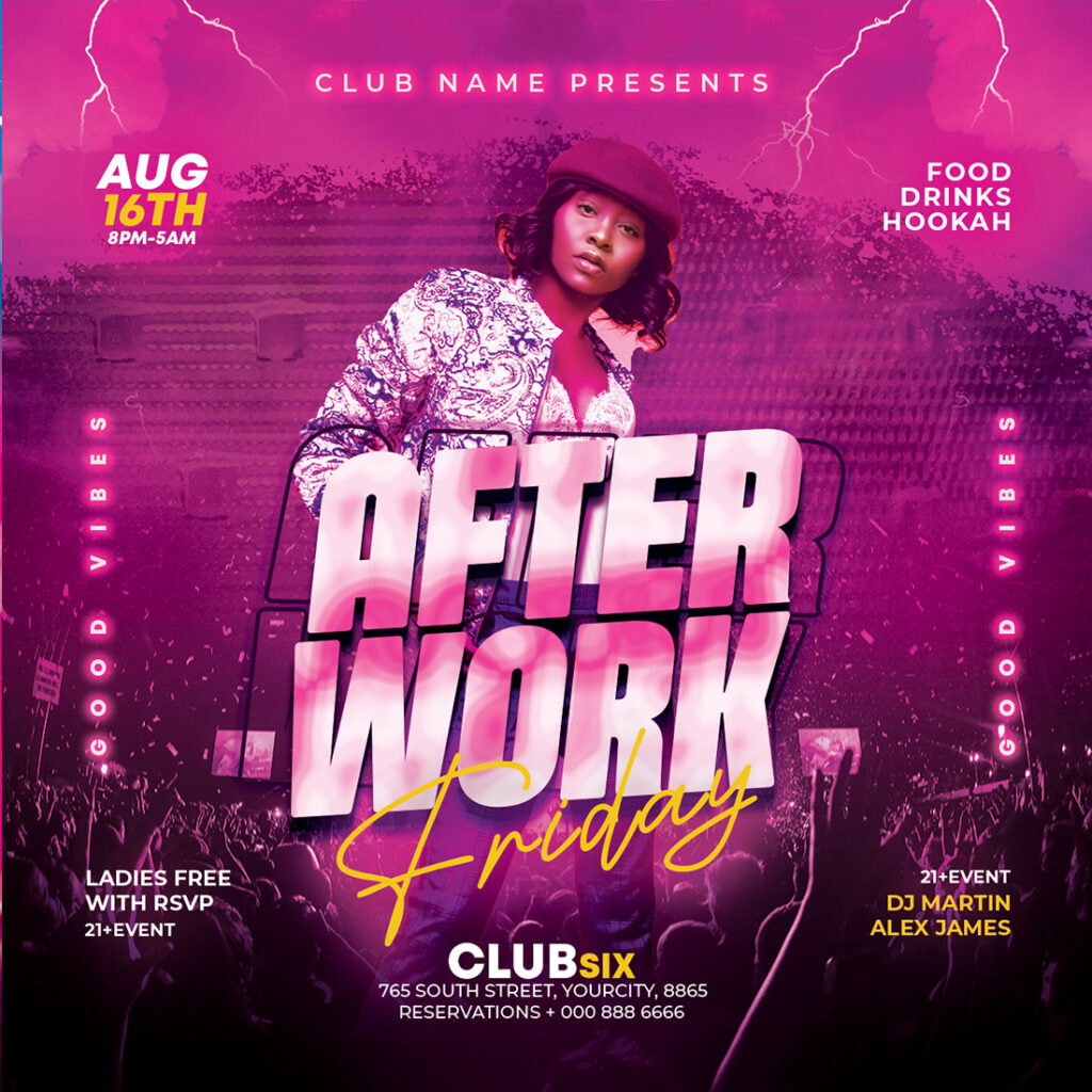 Ladies Night Party event Flyer - MasterBundles