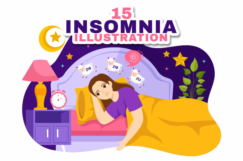 15 Insomnia Vector Illustration - MasterBundles