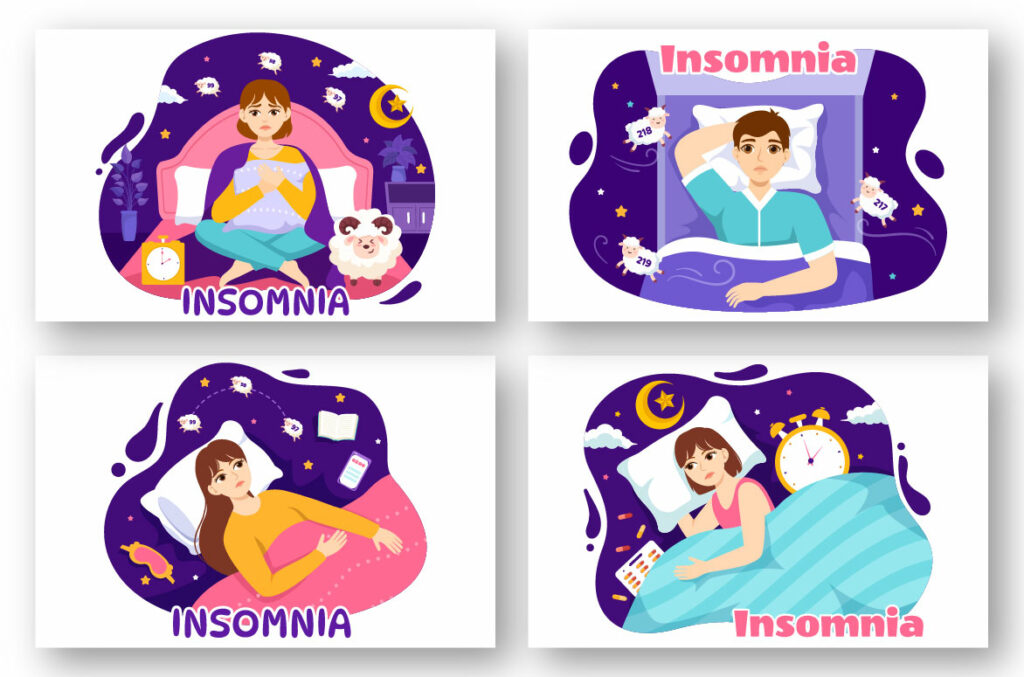 15 Insomnia Vector Illustration - MasterBundles