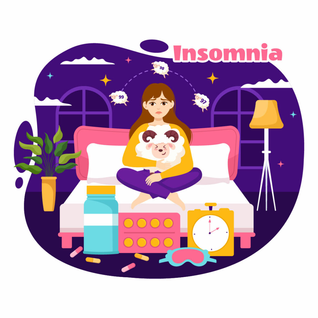 15 Insomnia Vector Illustration - MasterBundles