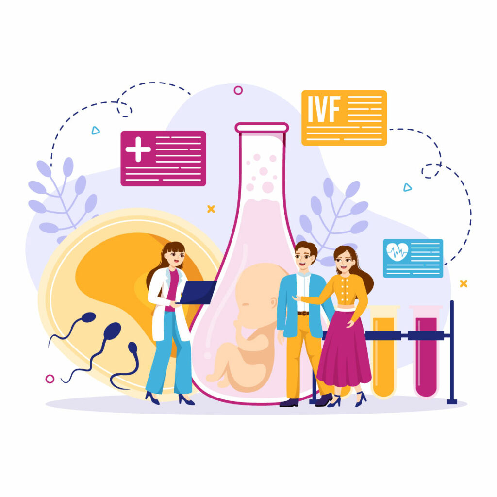 12 IVF or In Vitro Fertilization Illustration - MasterBundles