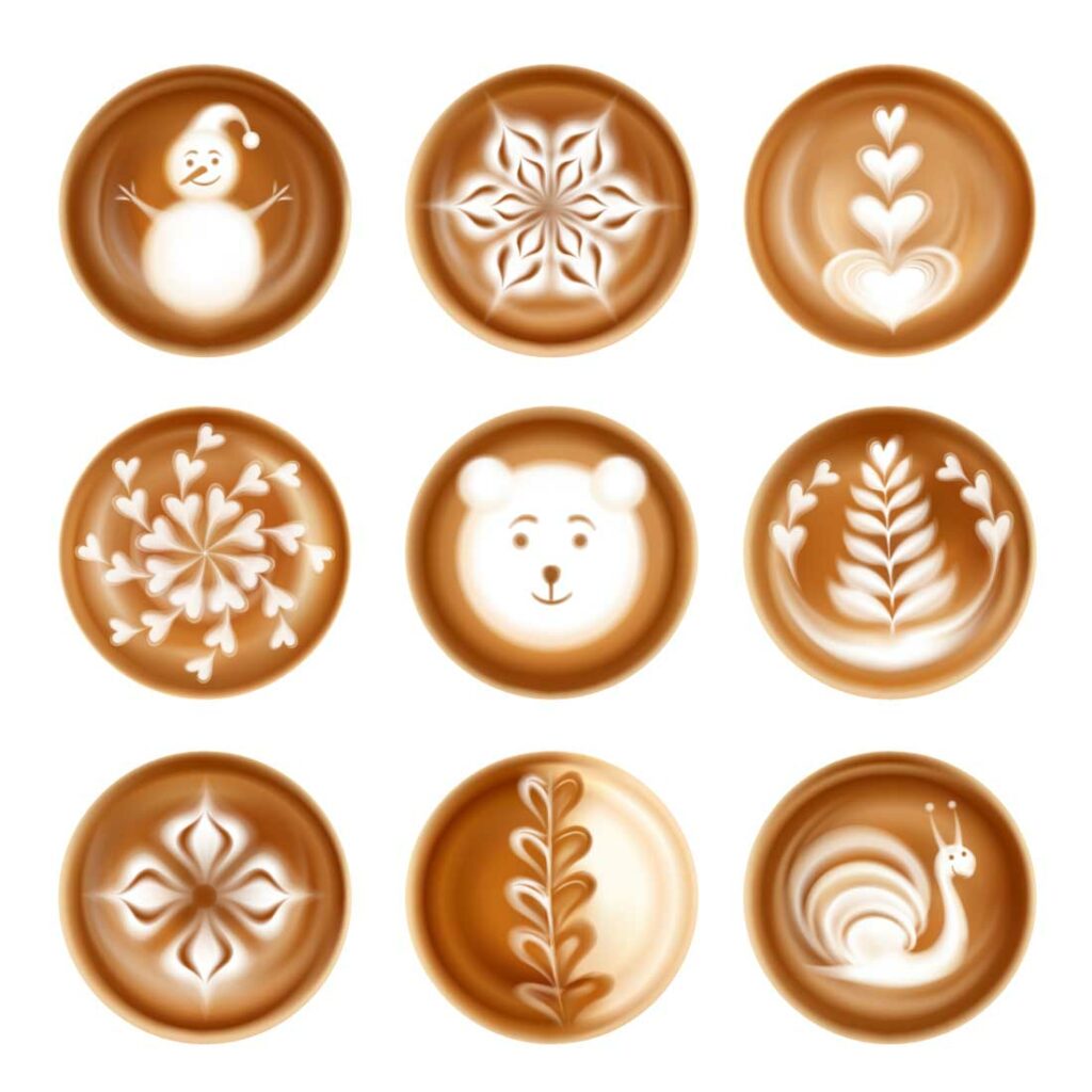 latte-art illustrations - MasterBundles