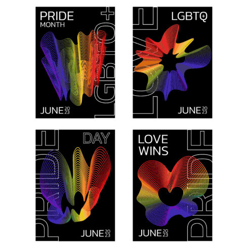 Сolorful Abstract LGBT Posters - MasterBundles