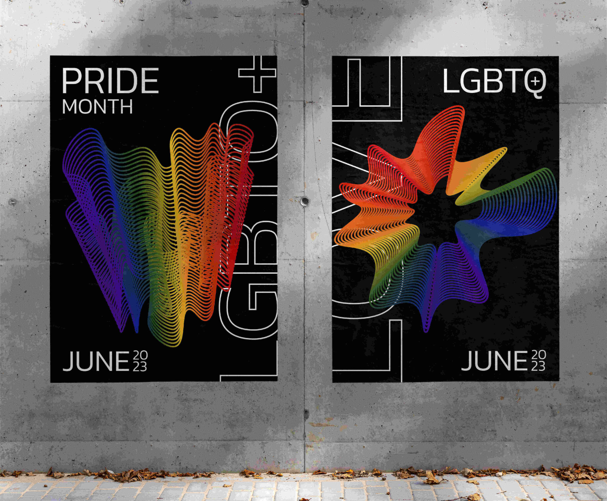 Сolorful Abstract LGBT Posters - MasterBundles