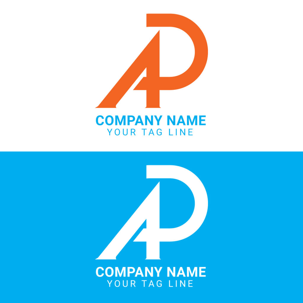 Abstract ap letter logo design - MasterBundles