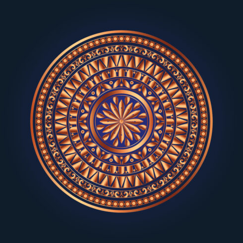 05pcs Exclusive, Elegant, Royal, Luxury Unique Mandala Design Template ...