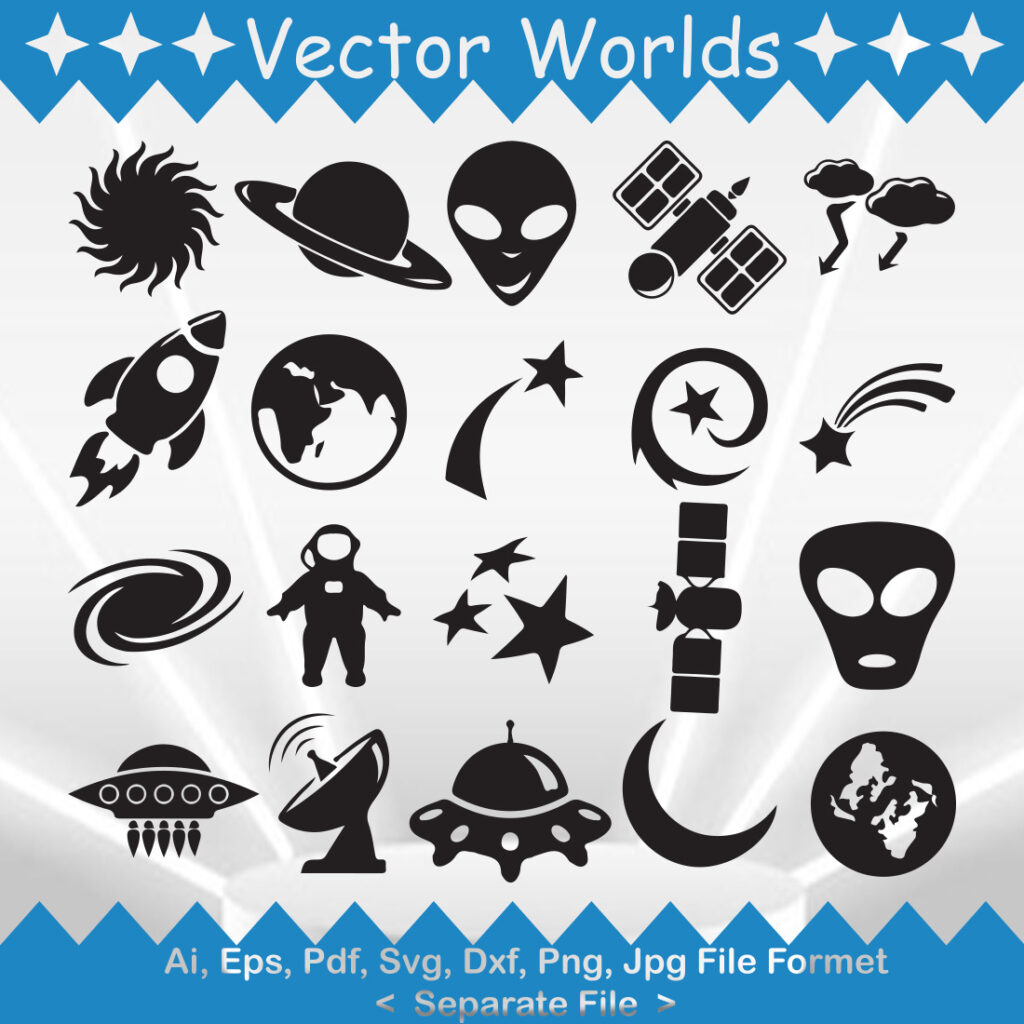 Space Creature SVG Vector Design. - MasterBundles