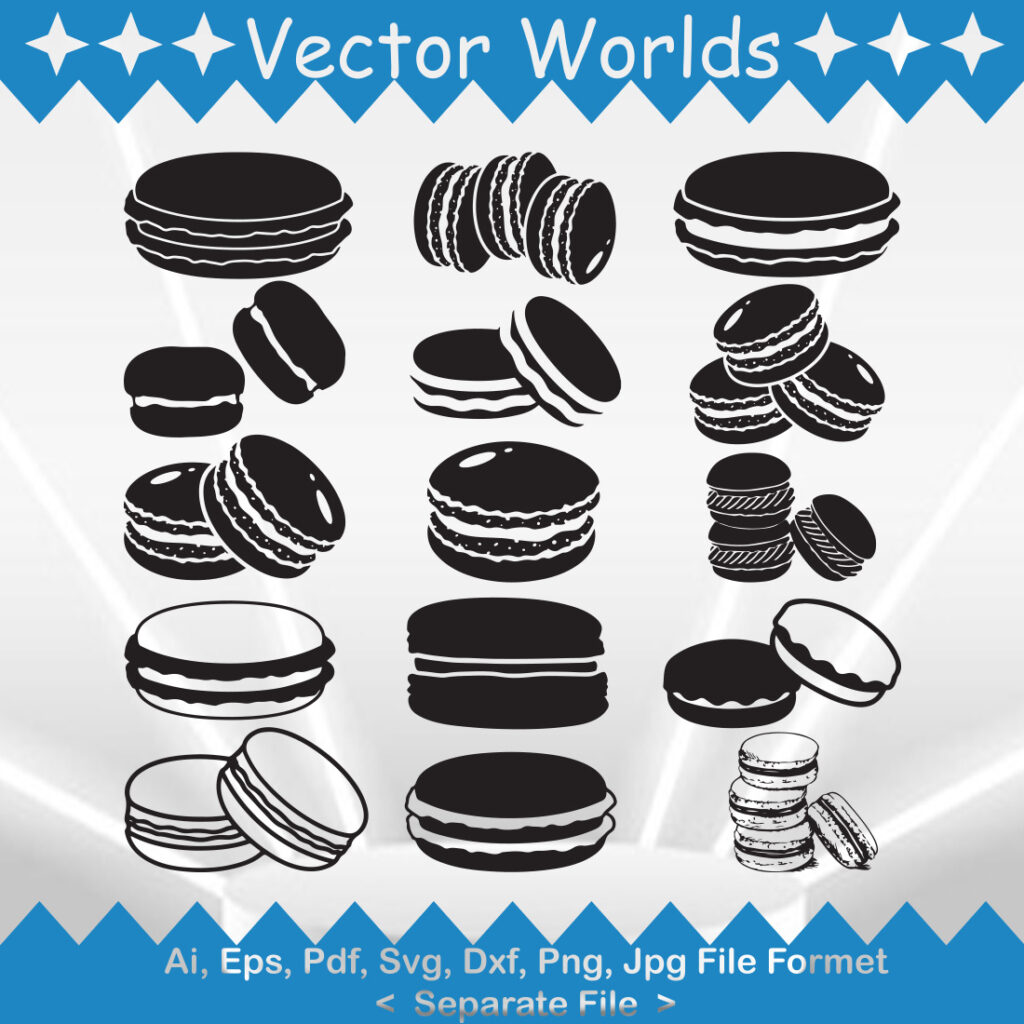 Macaroon SVG Vector Design. - MasterBundles