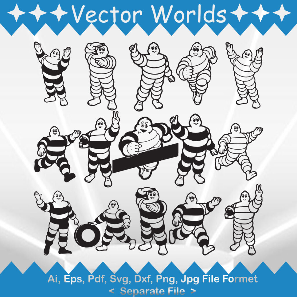 The birth of Bibendum SVG Vector Design. - MasterBundles