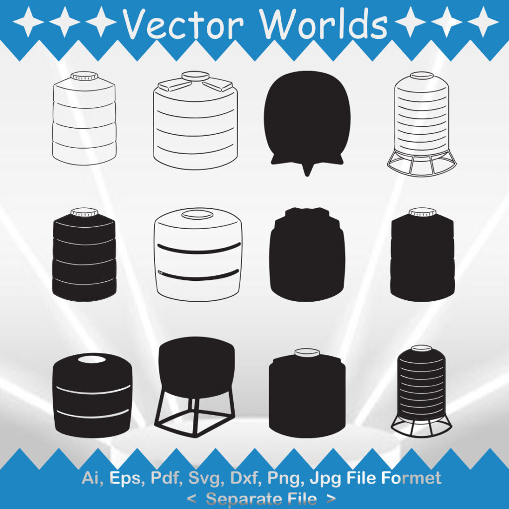 Water Tank SVG Vector Design. - MasterBundles