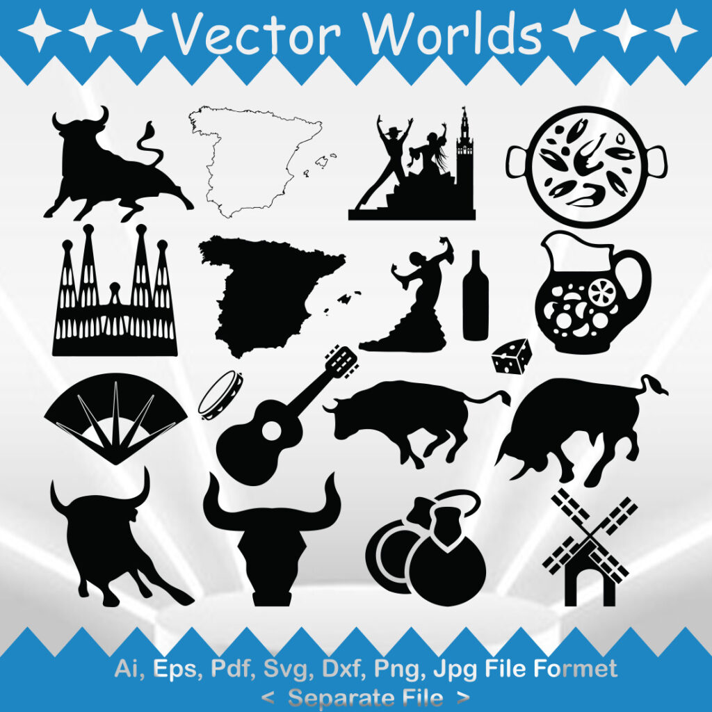 Spain SVG Vector Design. - MasterBundles