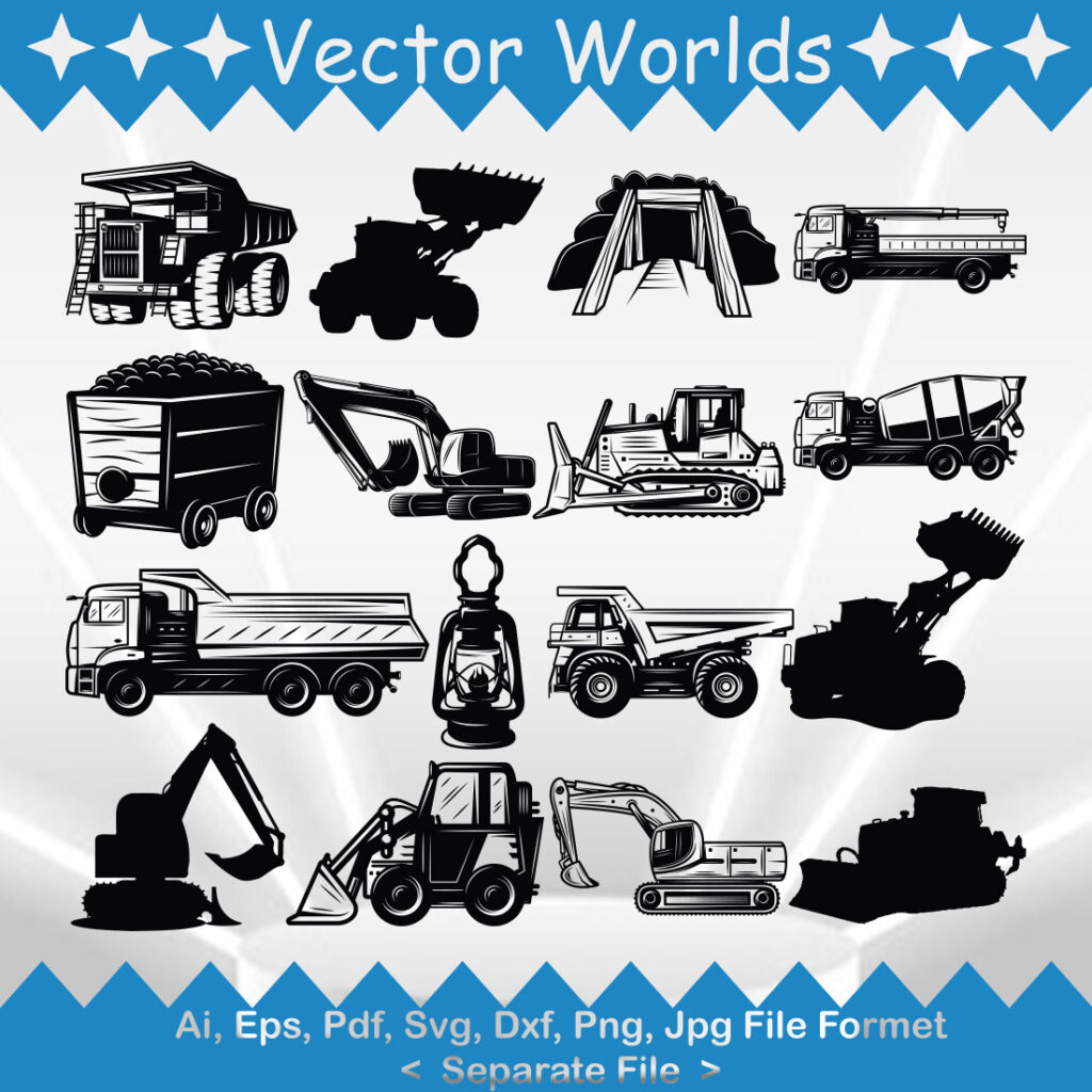 Mining Truck SVG Vector Design. - MasterBundles