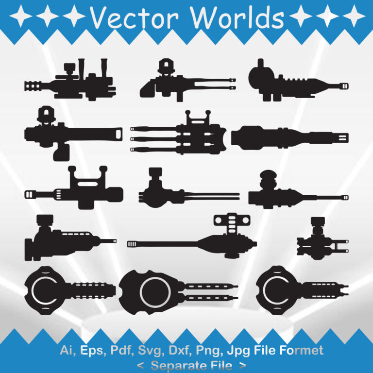 Spaceship Weapons SVG Vector Design. - MasterBundles