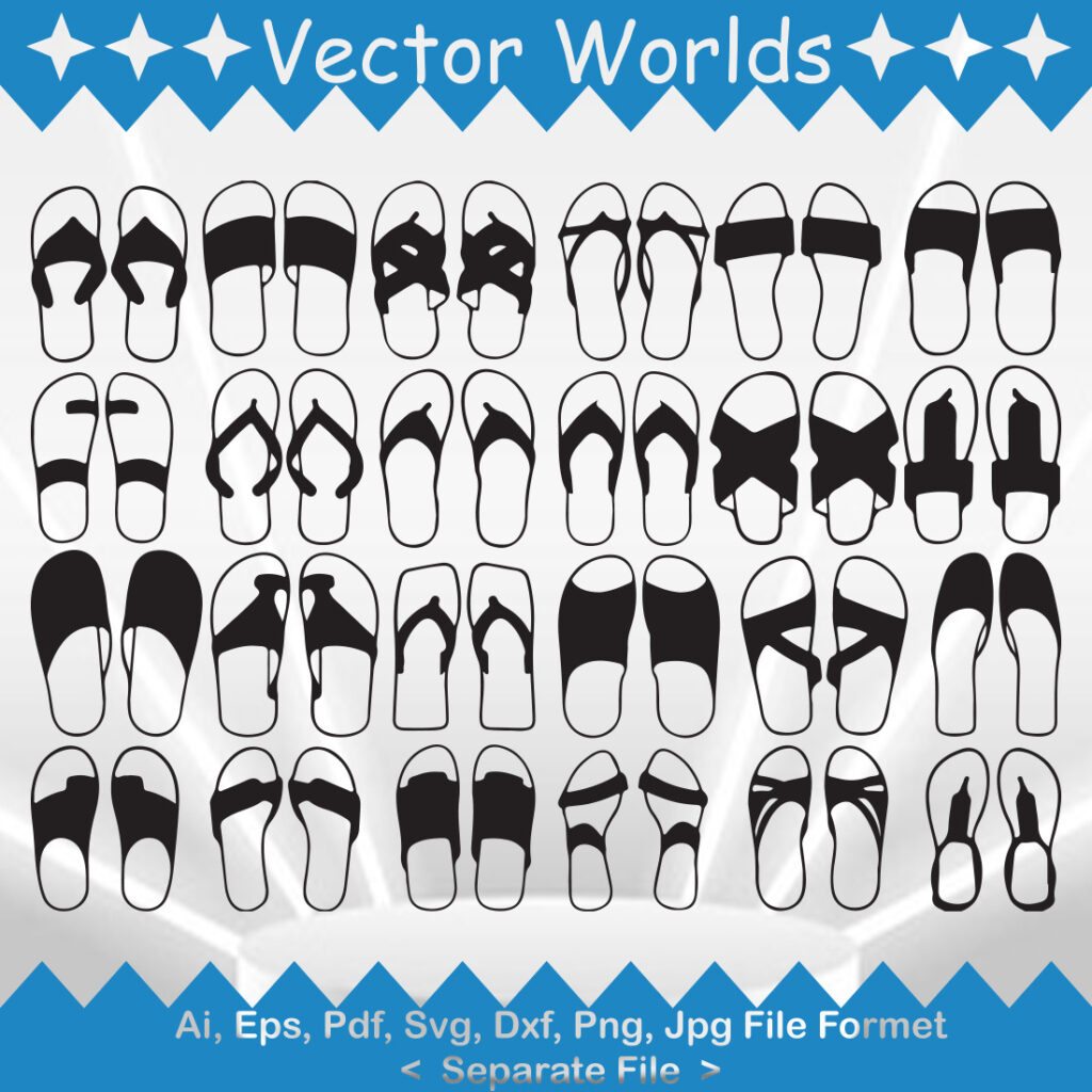 Sandals SVG Vector Design. - MasterBundles