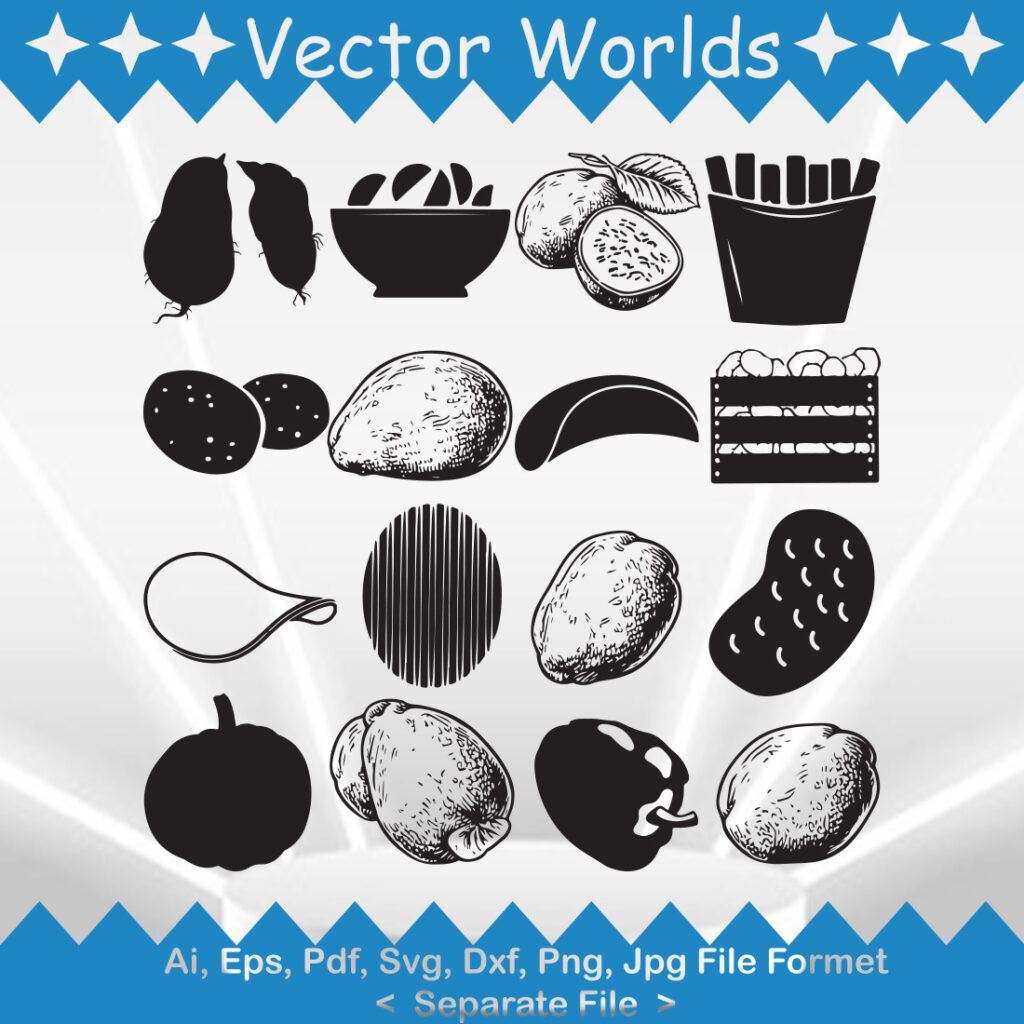 Potato SVG Vector Design. - MasterBundles