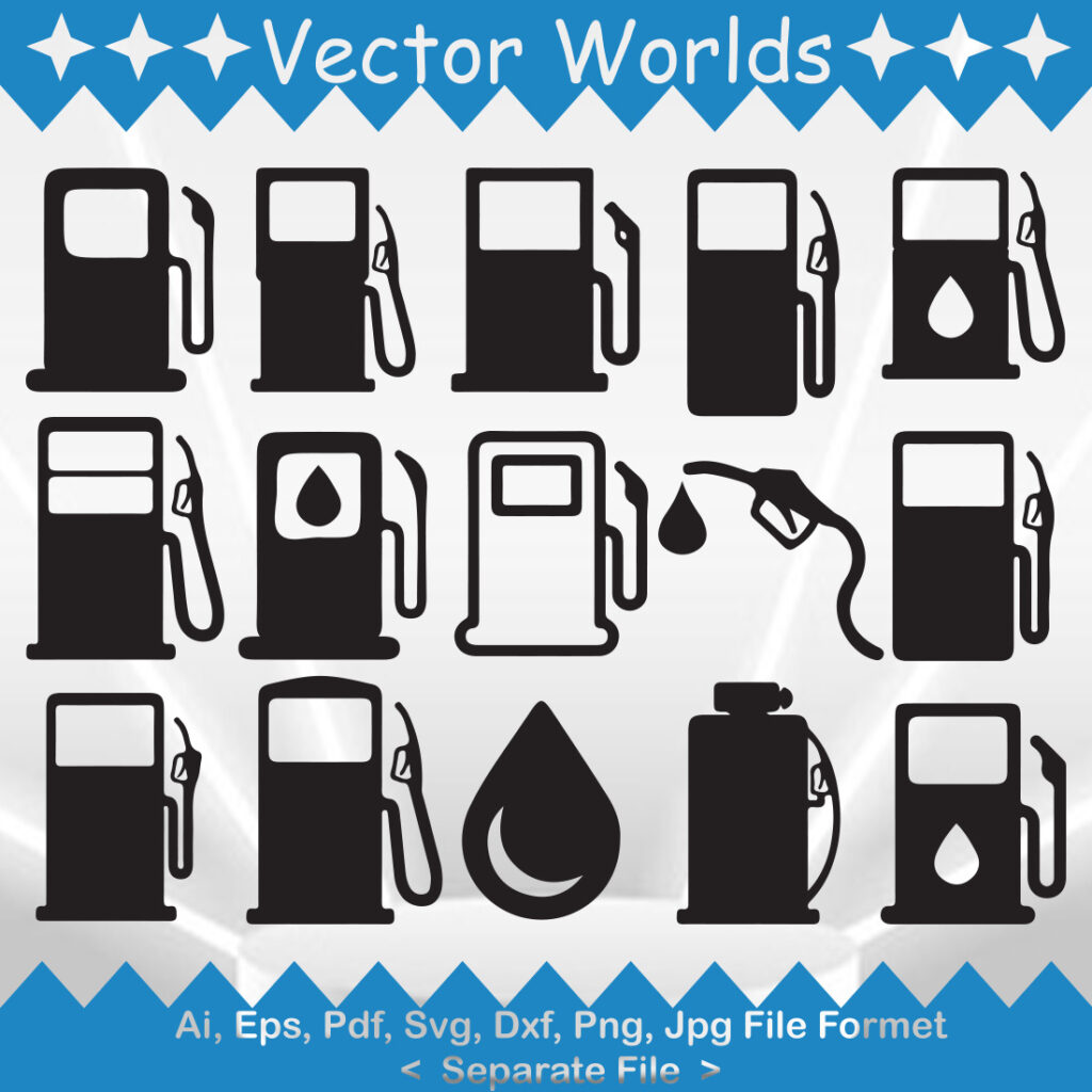 Petrol Pump SVG Vector Design. - MasterBundles