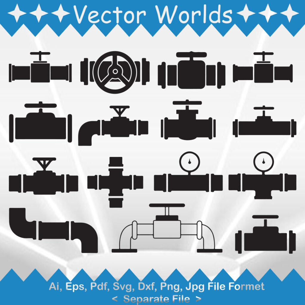 Gas Pipelines SVG Vector Design. - MasterBundles