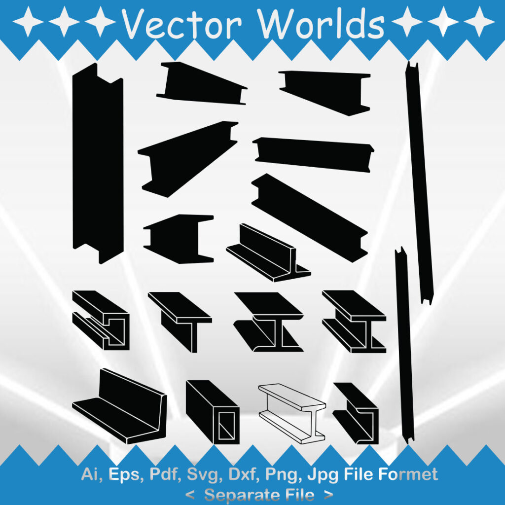 Steel Beam SVG Vector Design. - MasterBundles
