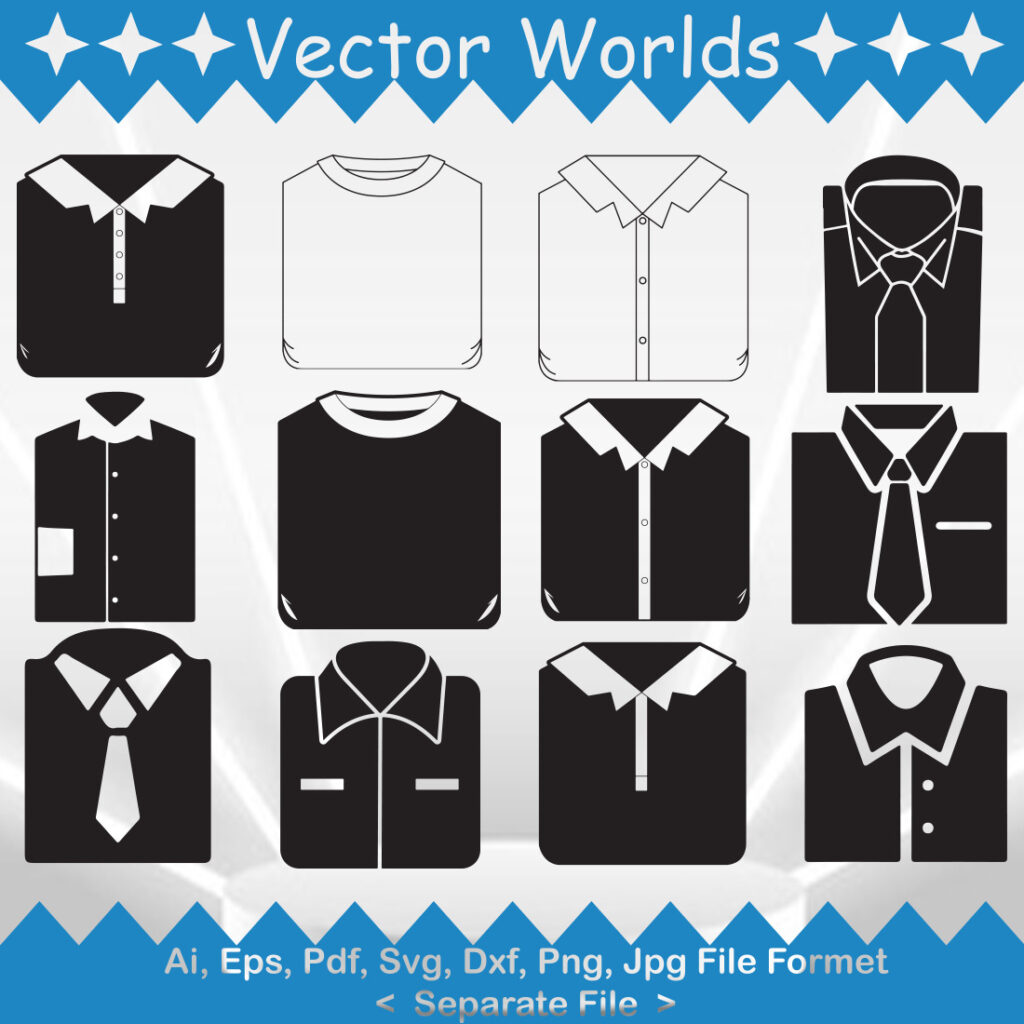Folded Tshirt SVG Vector Design. - MasterBundles