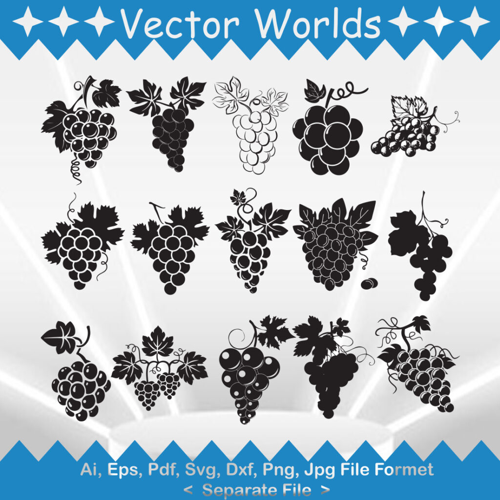 Grape SVG Vector Design. - MasterBundles