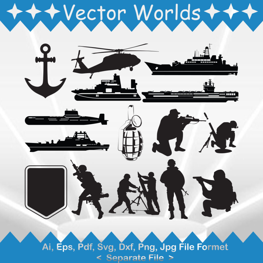 Navy SVG Vector Design. - MasterBundles