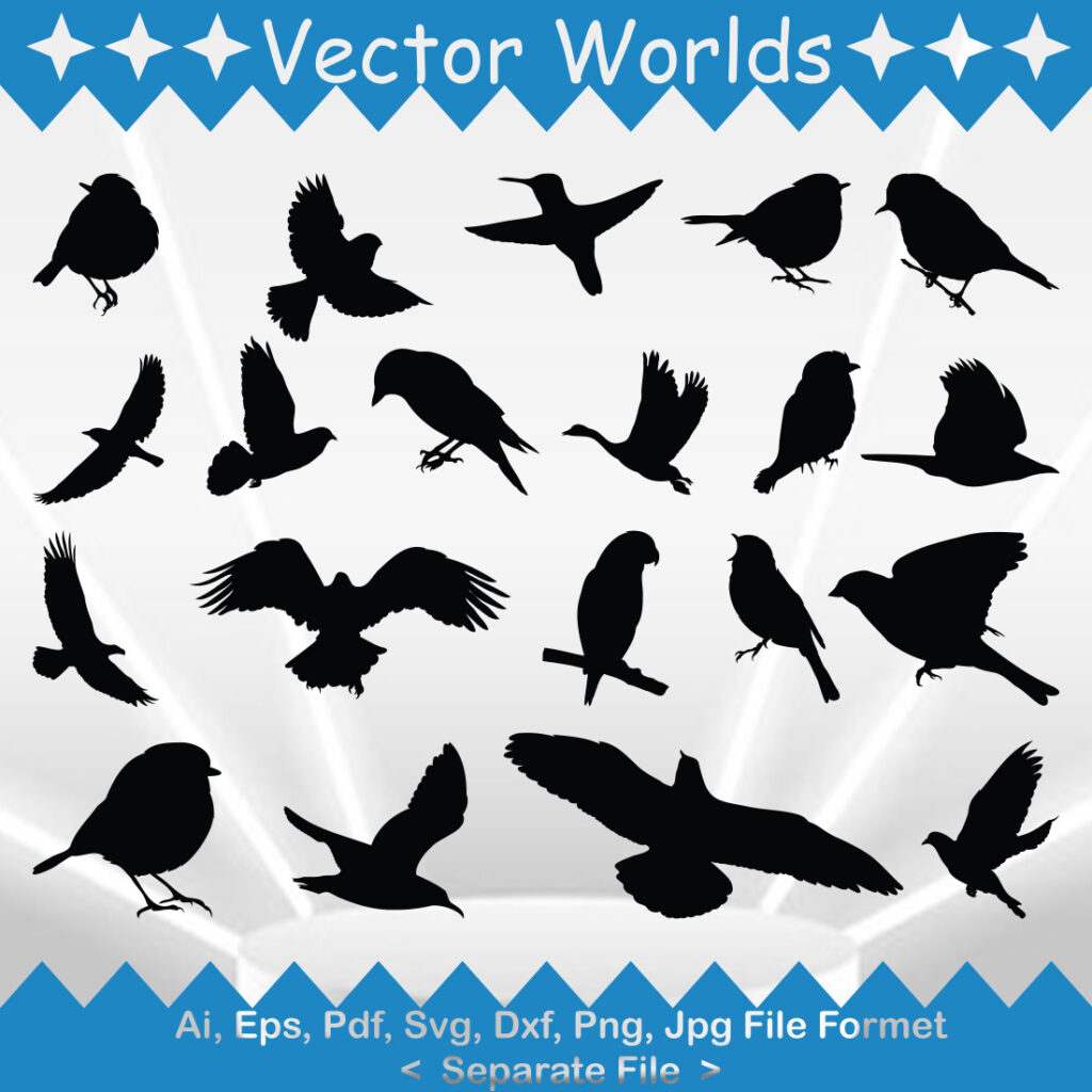 Exotic Birds SVG Vector Design. - MasterBundles