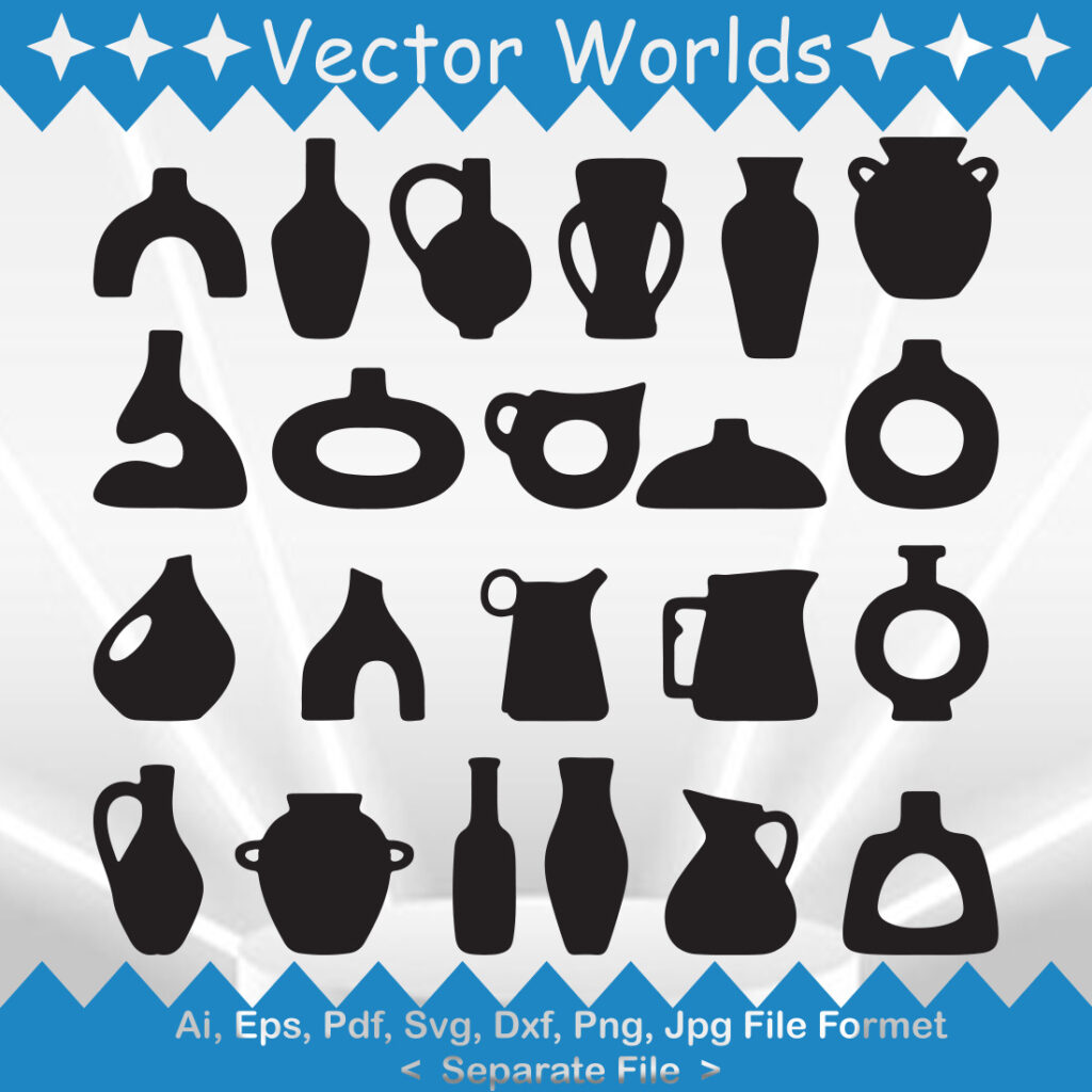 Vase SVG Vector Design. - MasterBundles