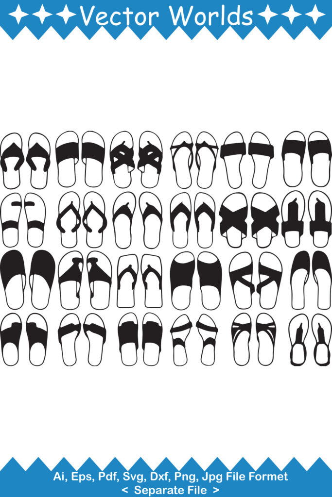 Sandals SVG Vector Design. - MasterBundles