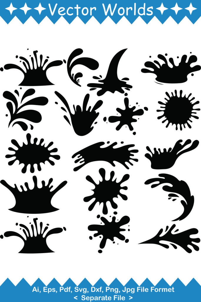Water Splash SVG Vector Design. - MasterBundles