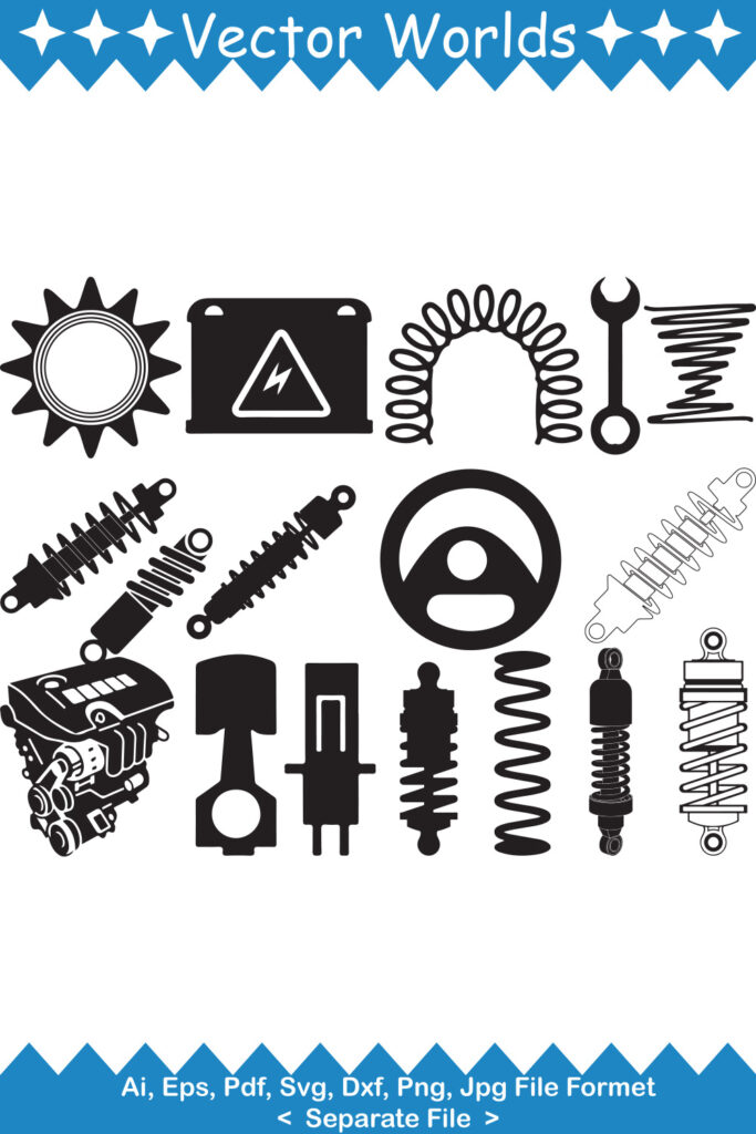 Shock Absorbers SVG Vector Design. - MasterBundles