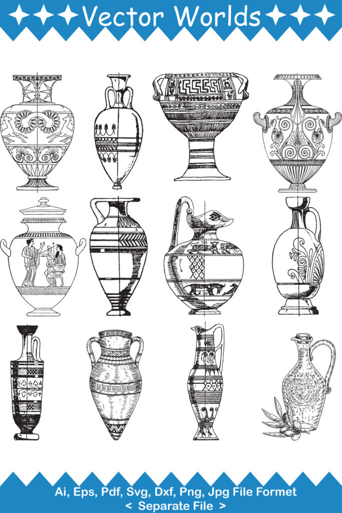 Greek Vesse SVG Vector Design. - MasterBundles