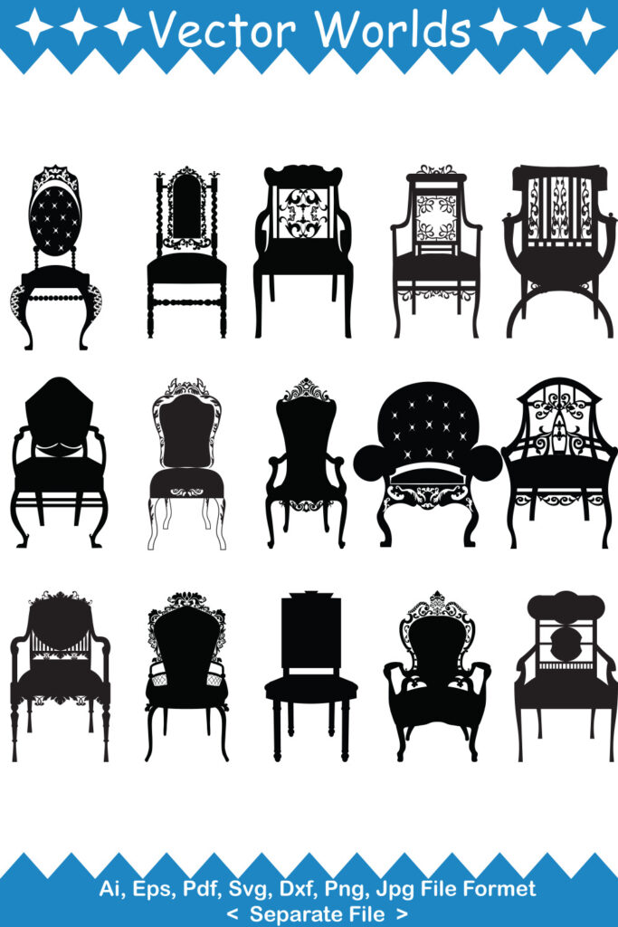 Fancy Chair SVG Vector Design. - MasterBundles