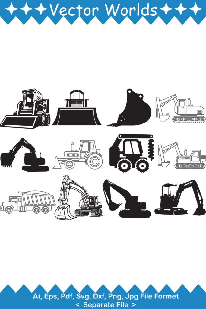 Excavator Bucket SVG Vector Design. - MasterBundles