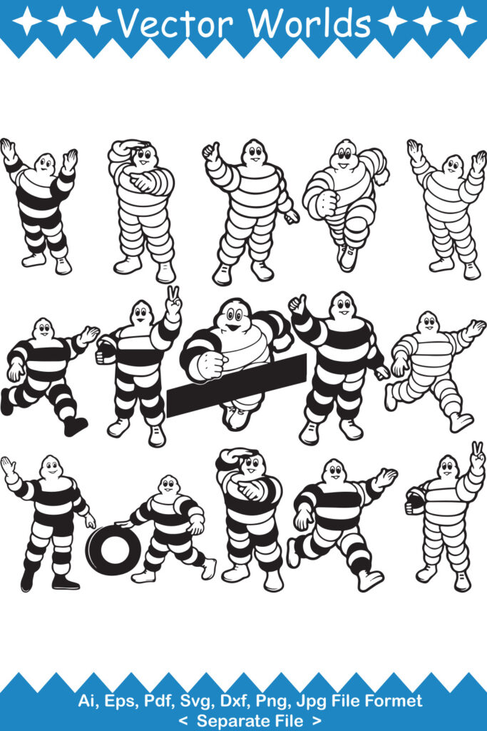 The birth of Bibendum SVG Vector Design. - MasterBundles