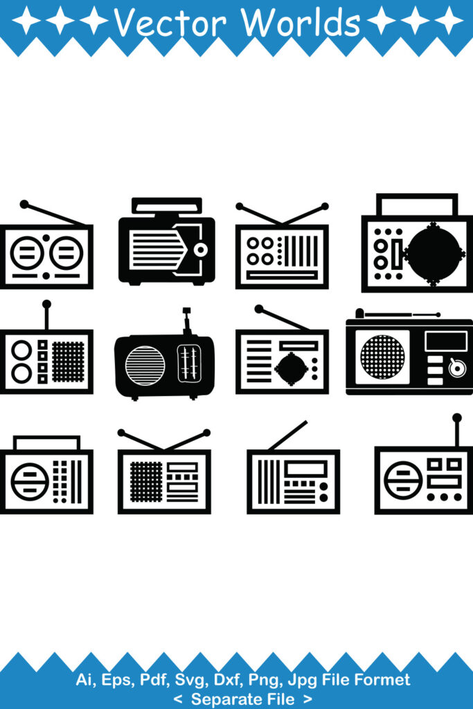 Radio SVG Vector Design. - MasterBundles