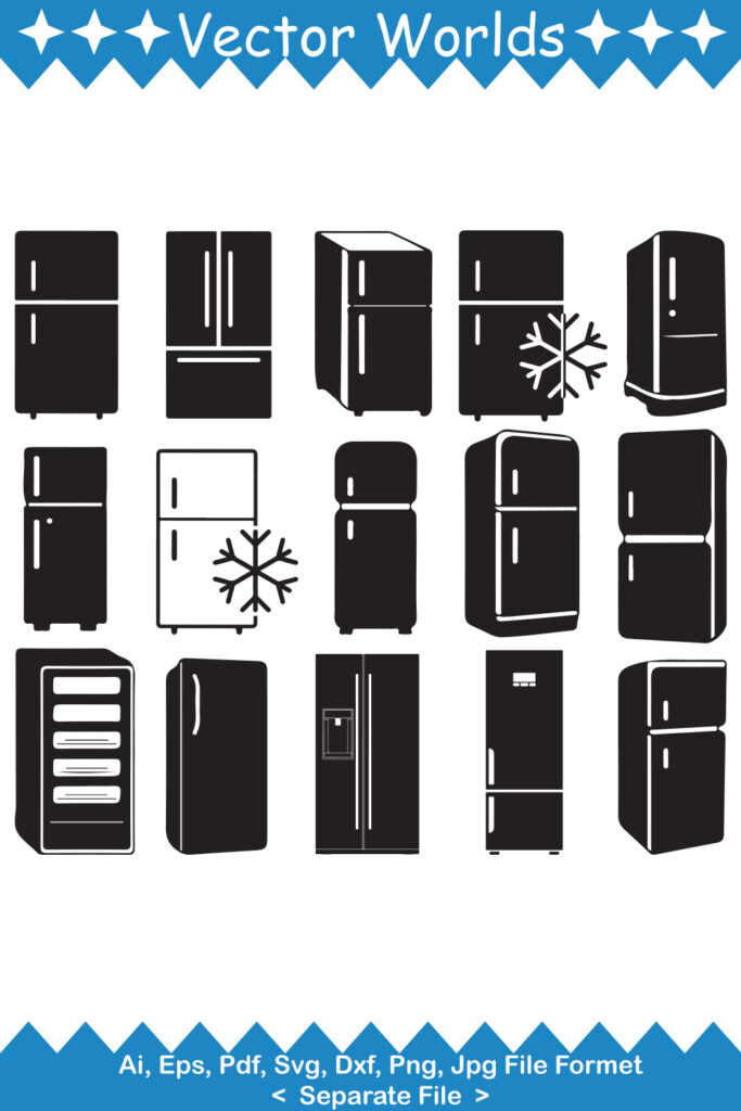 Fridge SVG Vector Design. - MasterBundles