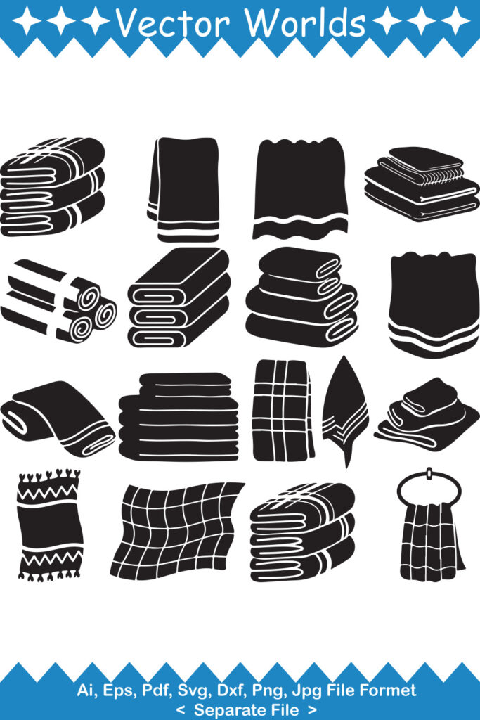 Towel SVG Vector Design. - MasterBundles