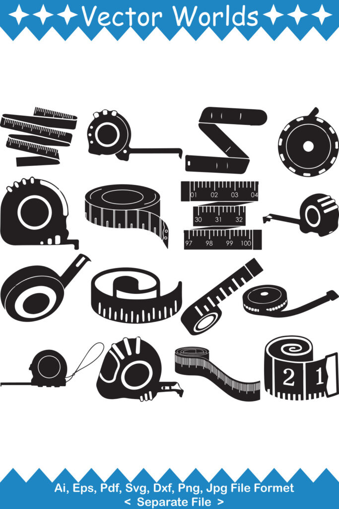 Tape Measure SVG Vector Design. - MasterBundles