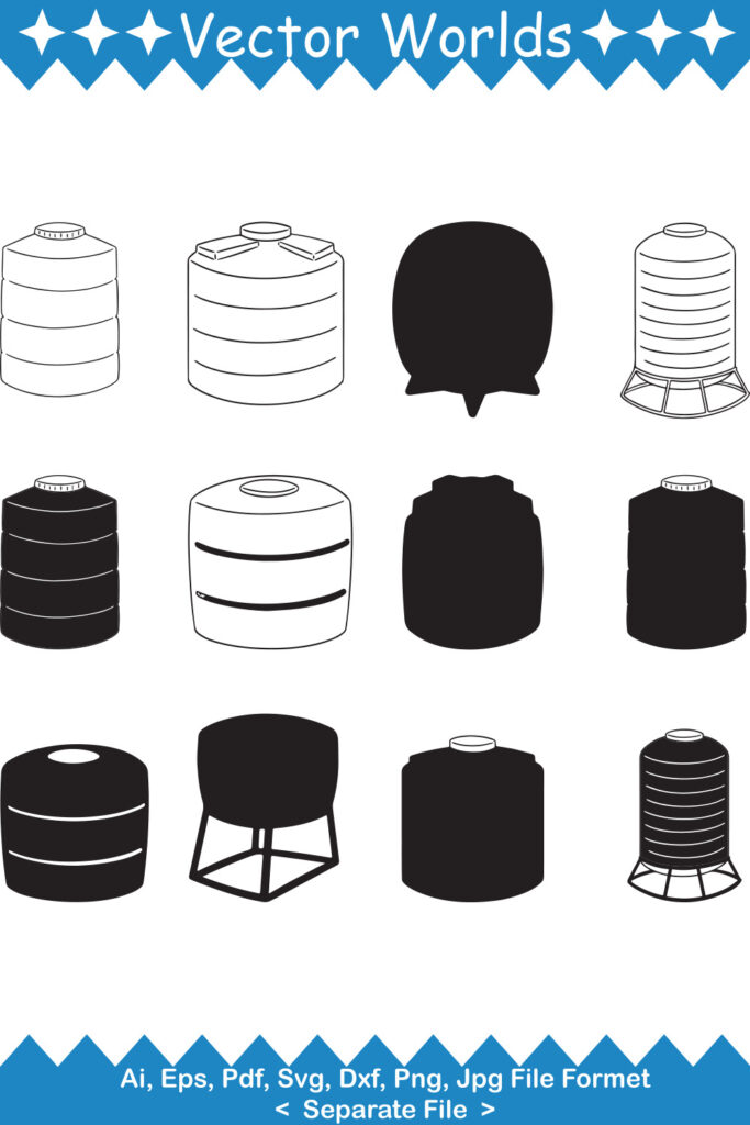 Water Tank SVG Vector Design. - MasterBundles