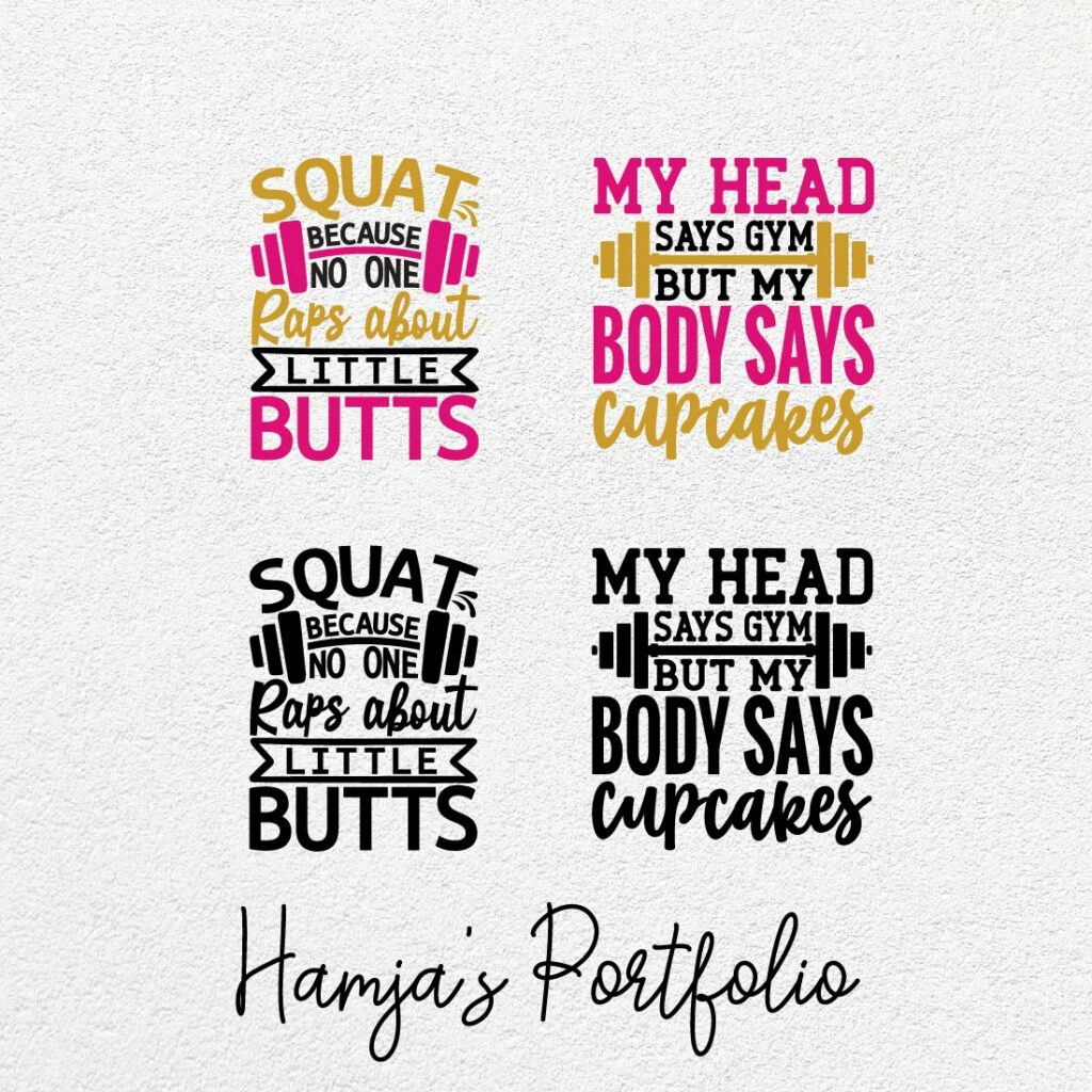 Gym Typography Vector Svg – MasterBundles