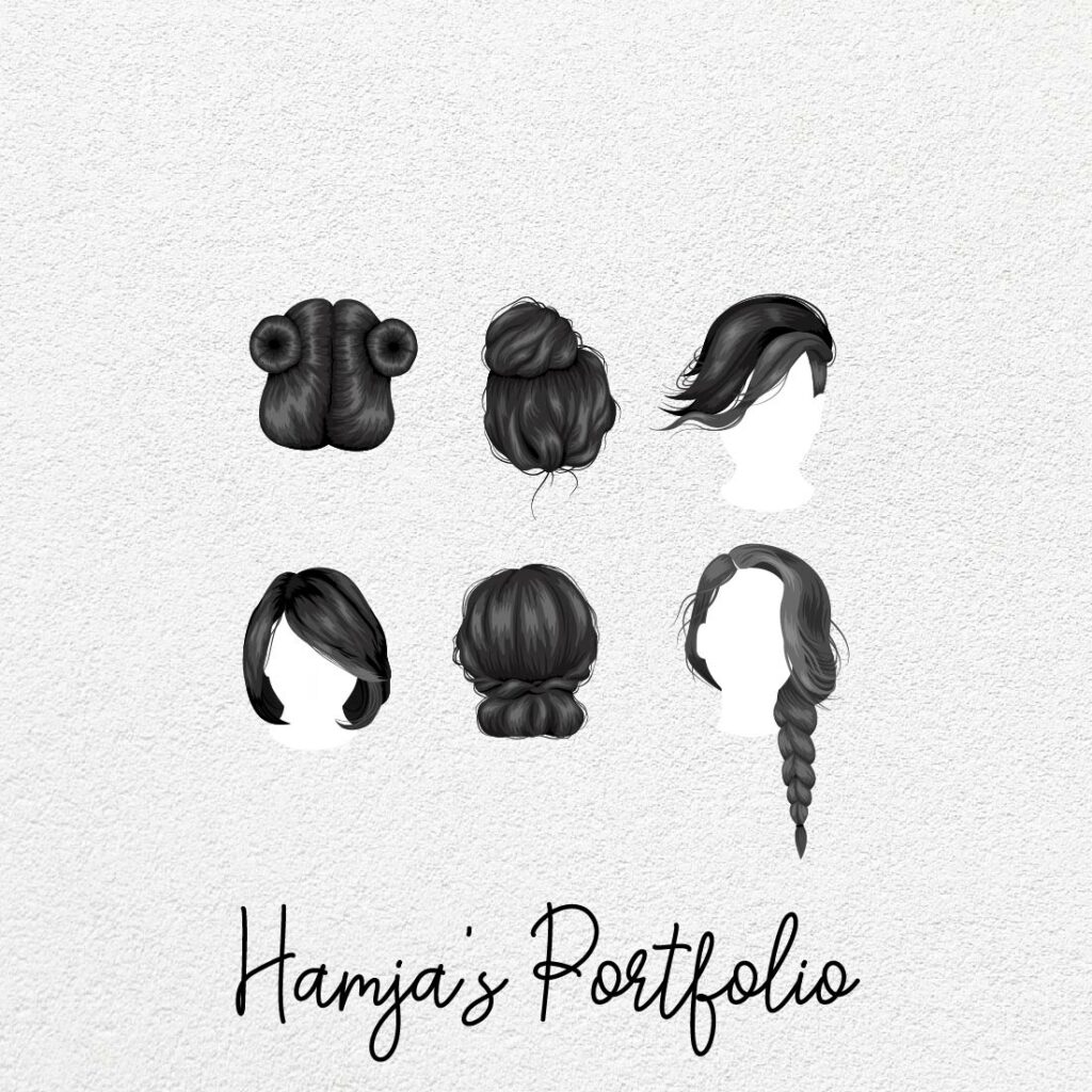 Woman Hair Style Vector Bundle – MasterBundles