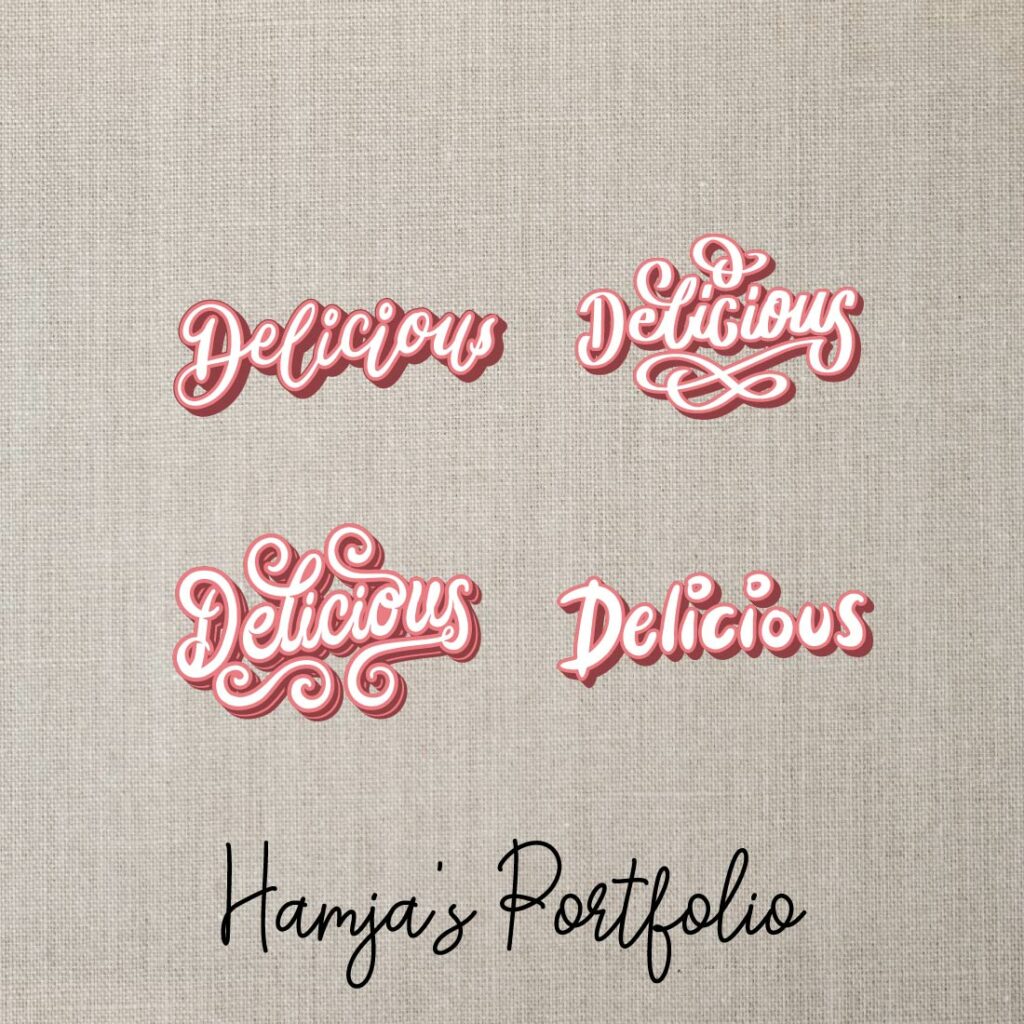 Delicious Typography Vector Svg – MasterBundles