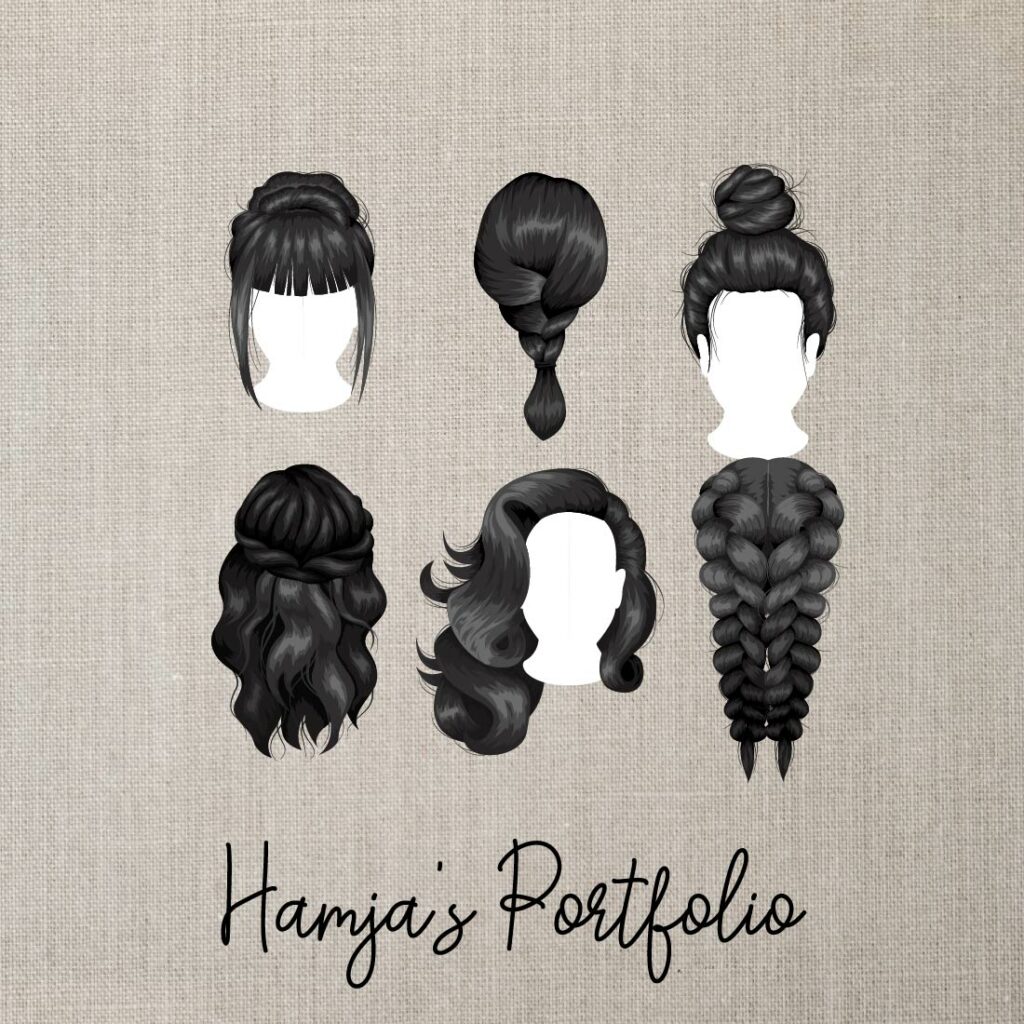Woman Hair Style Vector Bundle – MasterBundles