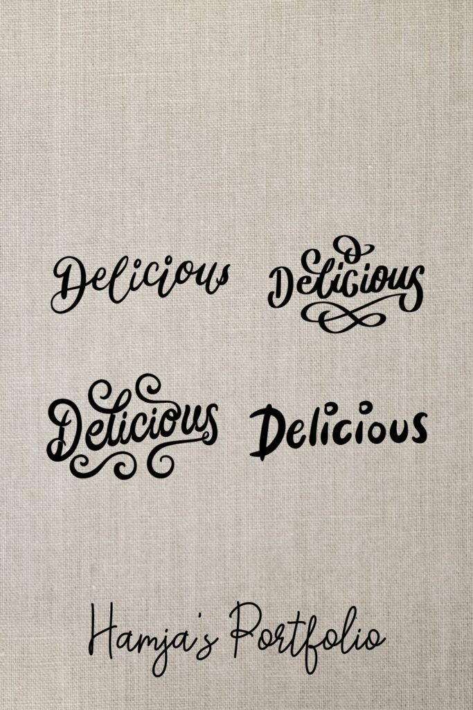 Delicious Typography Vector Svg – MasterBundles